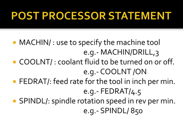 Automatically Programmed Tool Atp Ppt