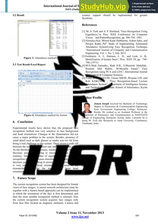 Automatic Attendance Management System Using Face Recognition | PDF