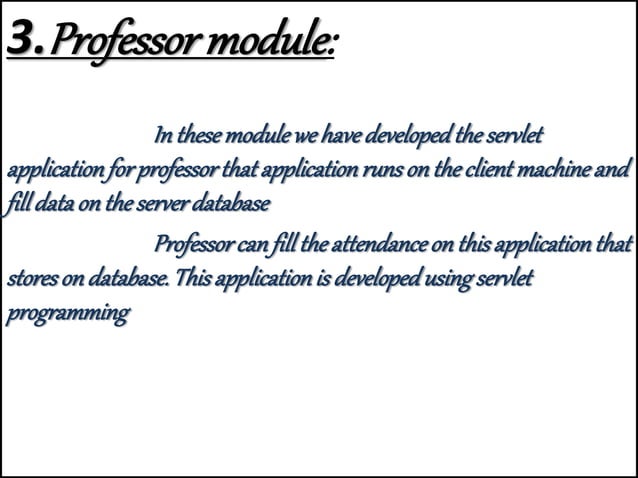 Automatic attendance system | PPSX | Computing | Technology & Computing