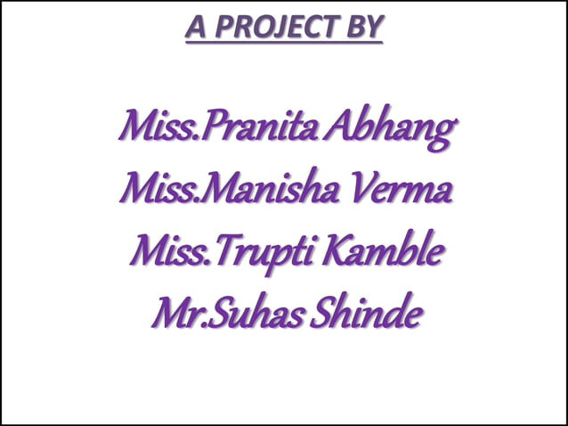 Automatic attendance system | PPSX | Computing | Technology & Computing