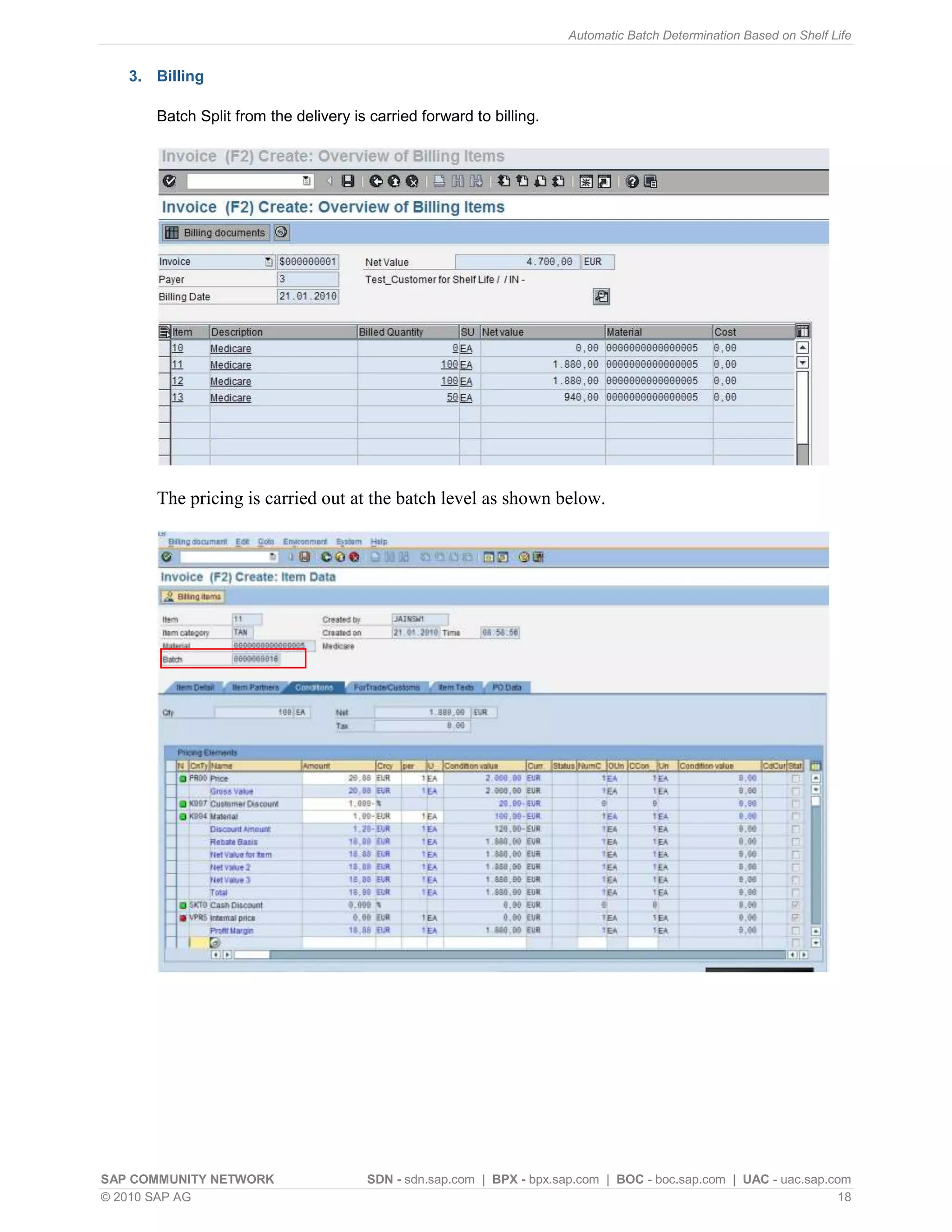 Automatic batch determination based on shelf life | PDF Automatic batch determination based on shelf life | PDF