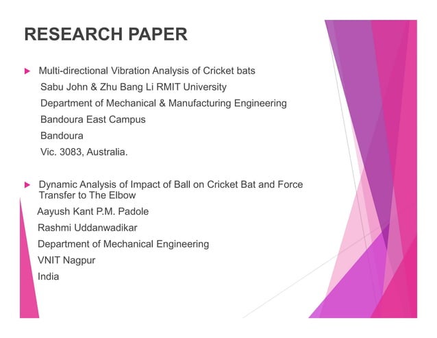 Automatic bat knocking machine ppt | PDF | Cricket | Sports