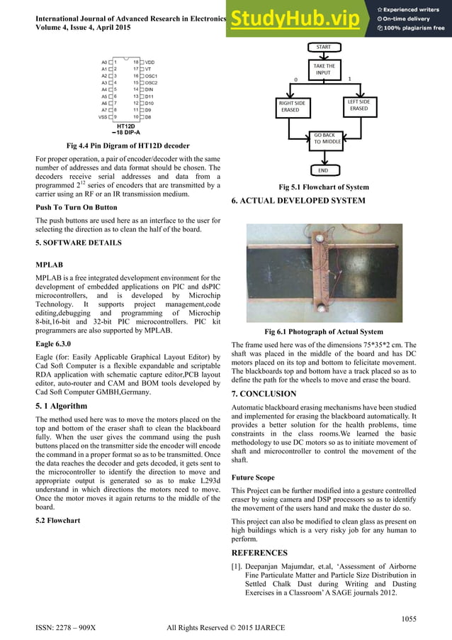 AUTOMATIC BLACKBOARD ERASER | PDF | Technology & Computing