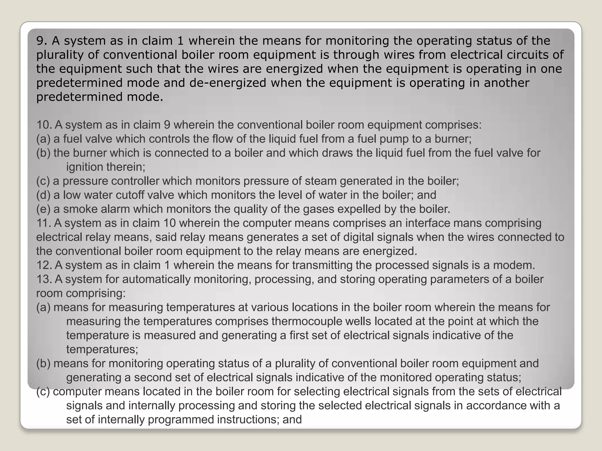 Automatic boiler room equipment monitoring system | PPTX