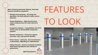 Automatic Bollards – Smart Security & Traffic Control | PPTX