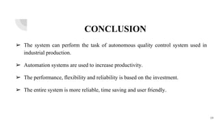 Automatic bottle filling system using microcontroller | PPTX