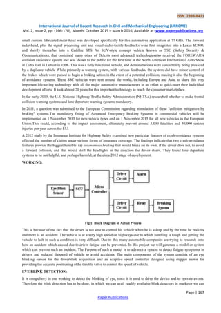 Automatic Breaking System Using Eye Blinking Sensor | PDF