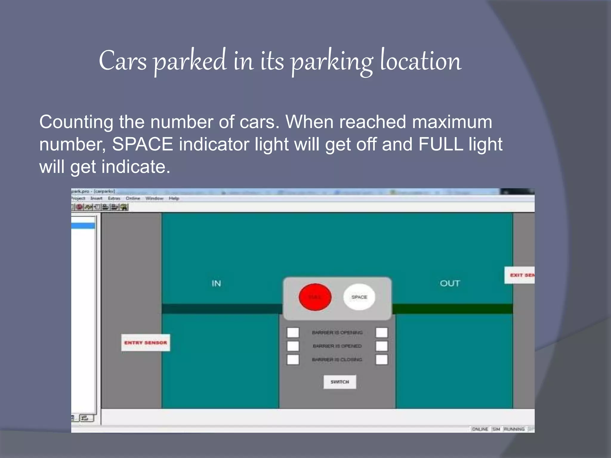 Automatic car parking barrier system using plc presentation | PPTX