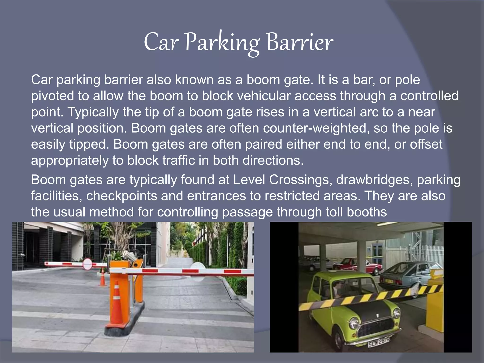 Automatic car parking barrier system using plc presentation | PPTX