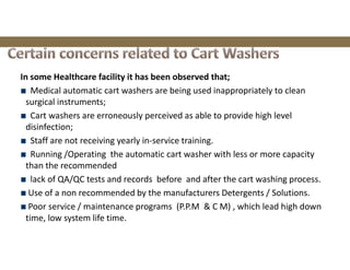 Automatic cart washers at CSSD | PDF
