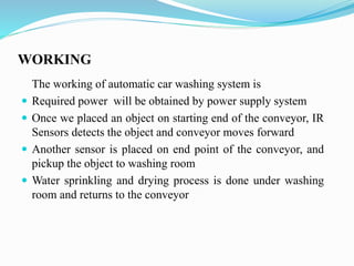 Automatic car washing system | PPTX