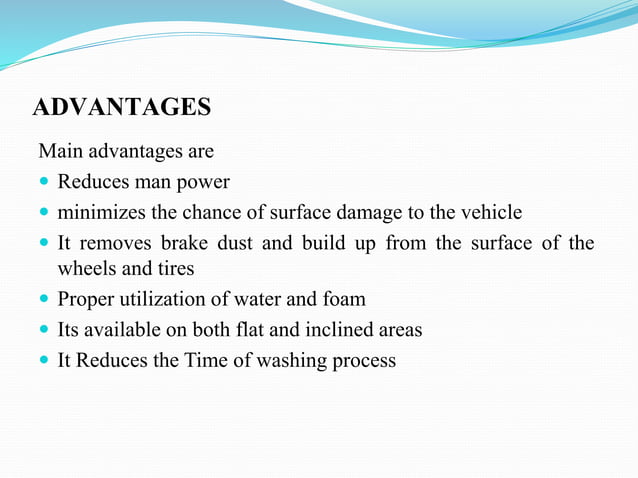 Automatic car washing system | PPTX