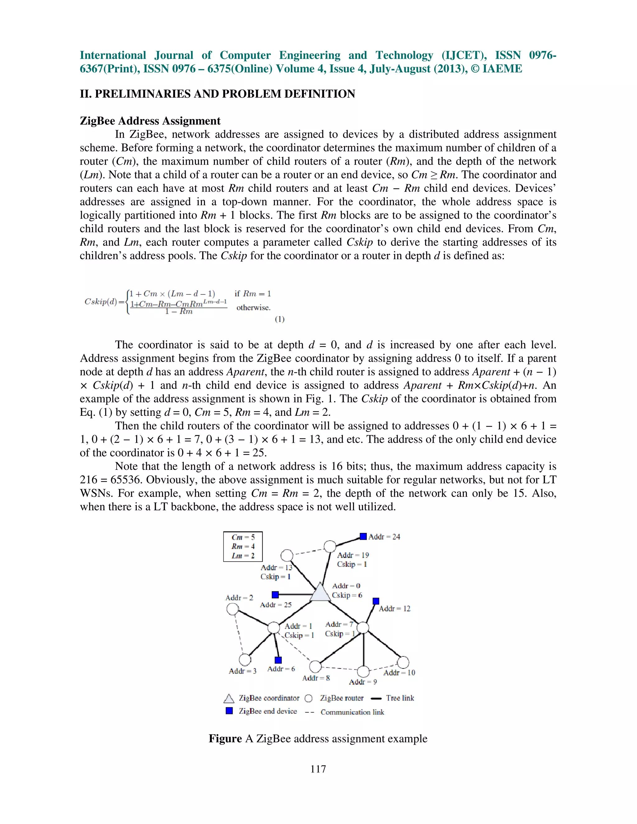 Automatic Cluster Formation And Assigning Address For Wireless Sensor Net Pdf Computer