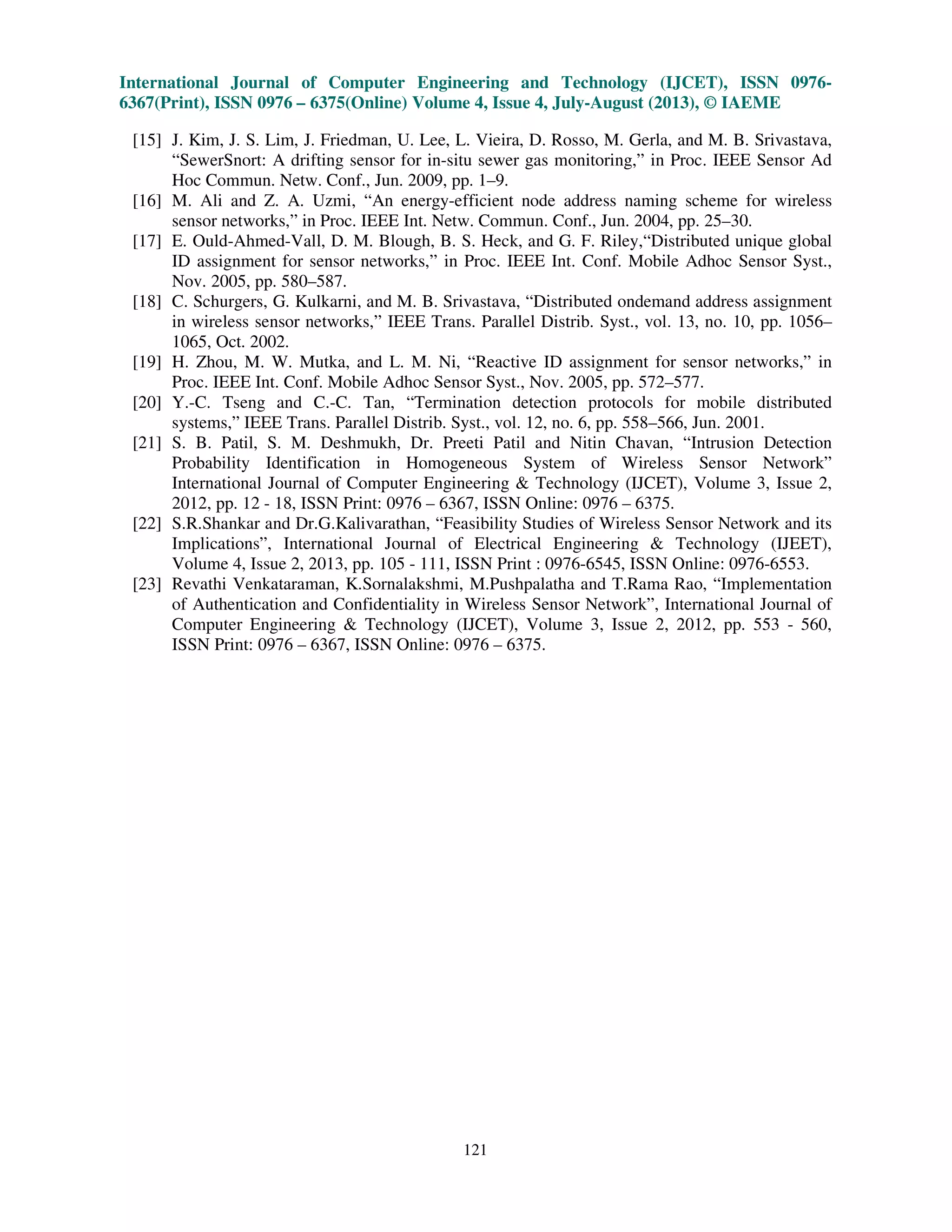 Automatic Cluster Formation And Assigning Address For Wireless Sensor Net Pdf Computer