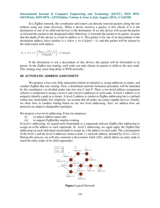 Automatic cluster formation and assigning address for wireless sensor ...