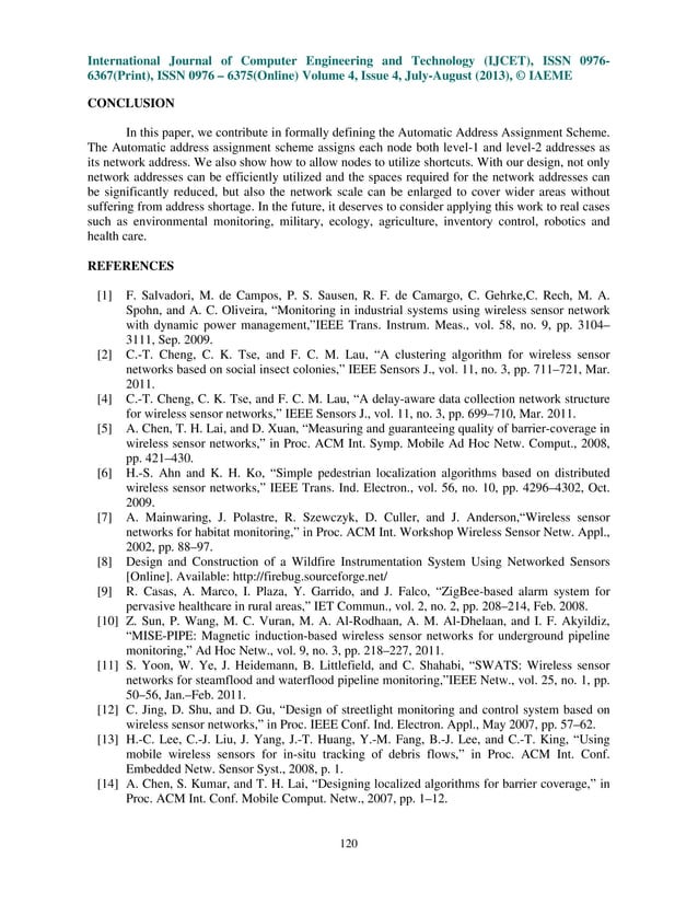 Automatic Cluster Formation And Assigning Address For Wireless Sensor