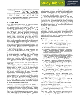 Automatic Compilation Of MATLAB Programs For Synergistic Execution On Heterogeneous Processors | PDF
