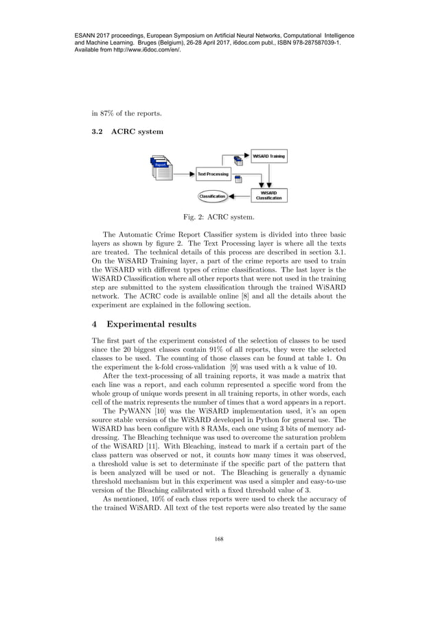 Automatic Crime Report Classification Through A Weightless Neural