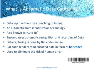 Automatic data capture | PPSX