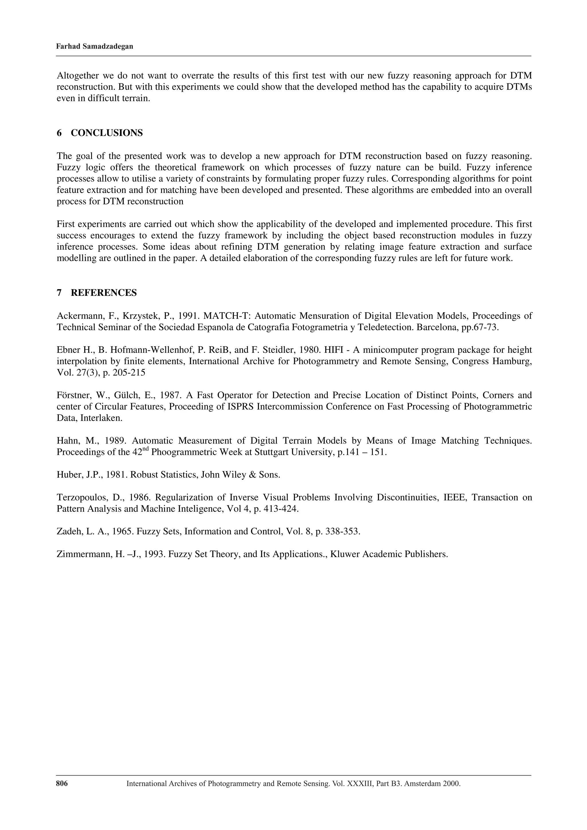 Automatic digital terrain modelling | PDF