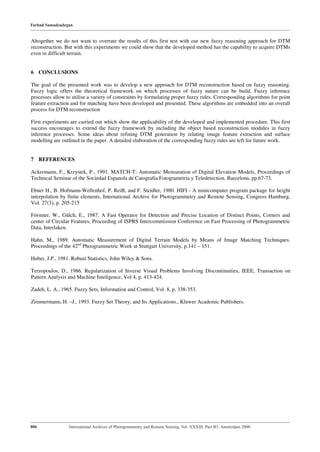 Automatic digital terrain modelling | PDF