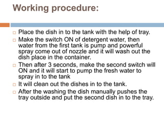 Automatic dish washer | PPTX