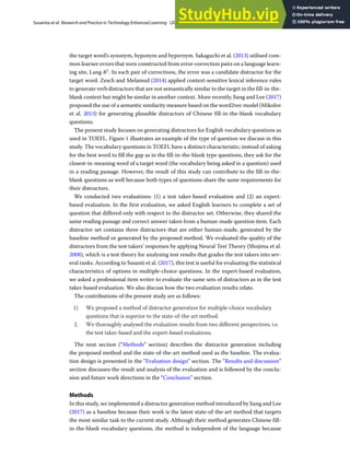 Automatic Distractor Generation For Multiple-Choice English Vocabulary Questions | PDF