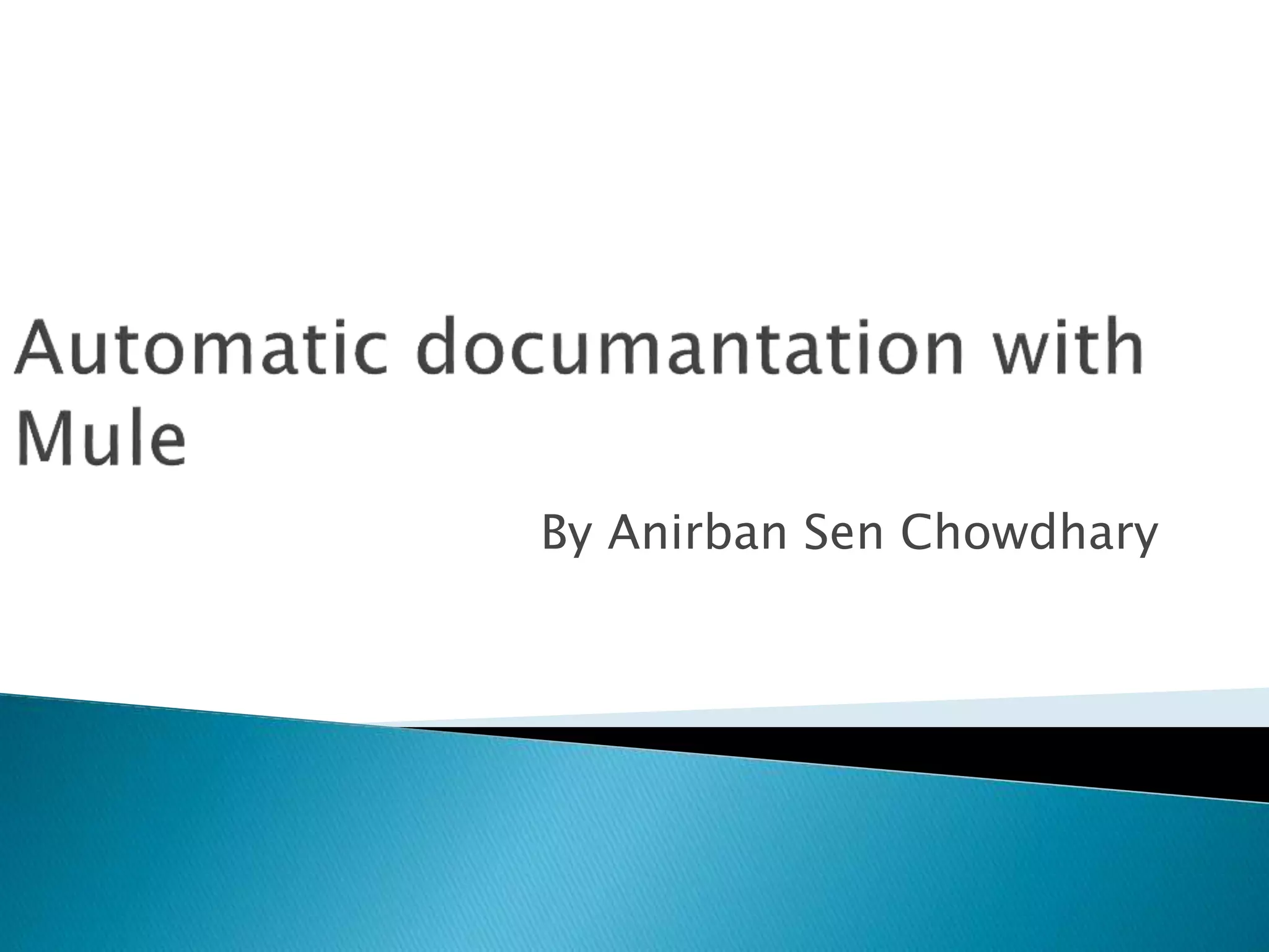 Automatic documentation with mule | PPT