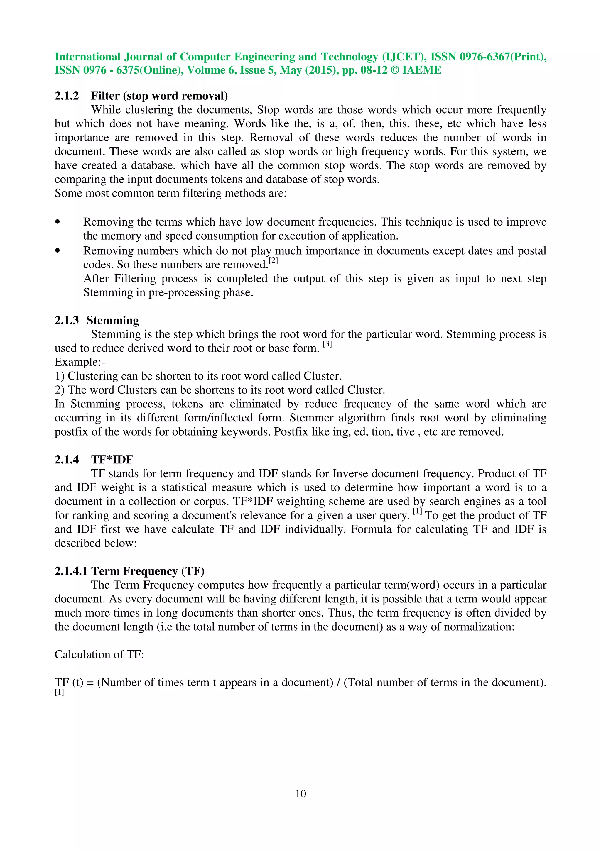 Automatic document clustering | PDF