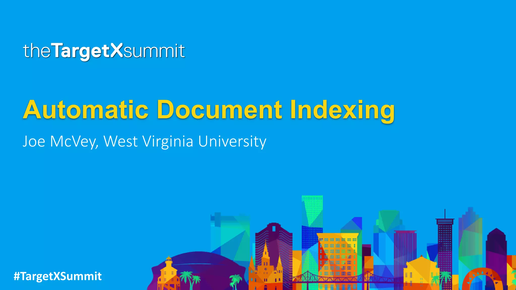 Automatic Document Indexing to Your SIS | PPT