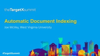 Automatic Document Indexing to Your SIS | PPT