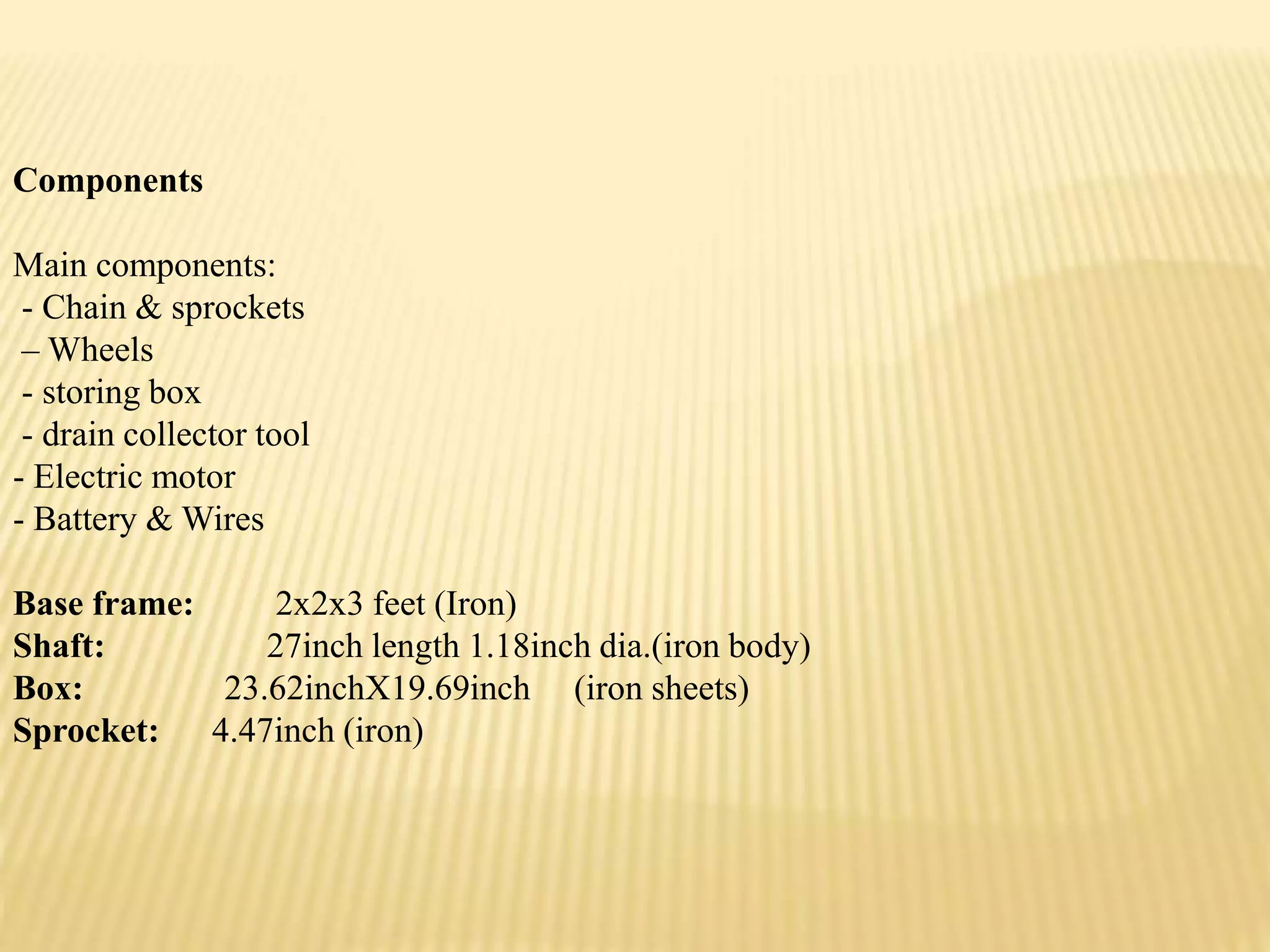 Automatic drain cleaning system | PPTX