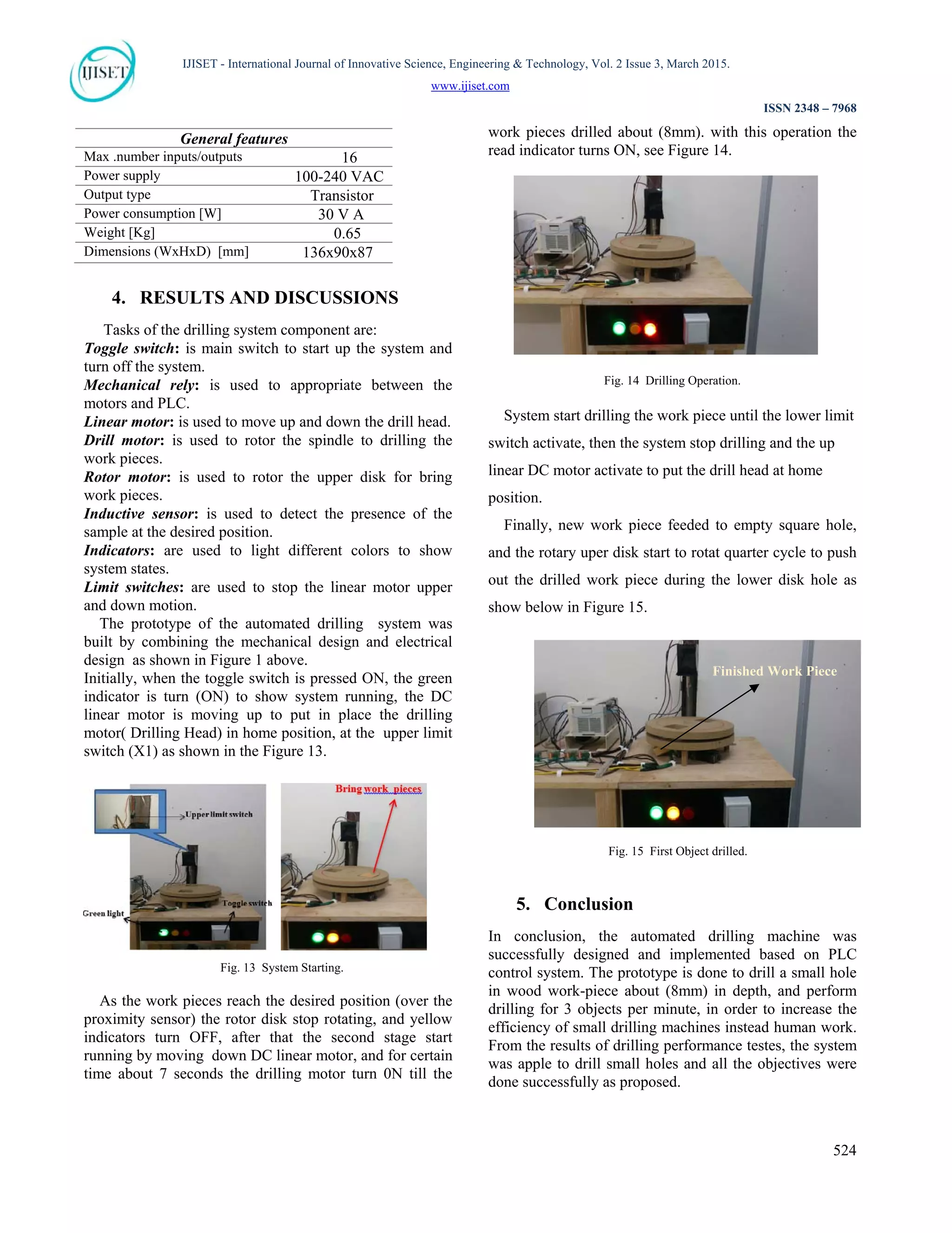 Automatic drilling machine using plc ijiset | PDF