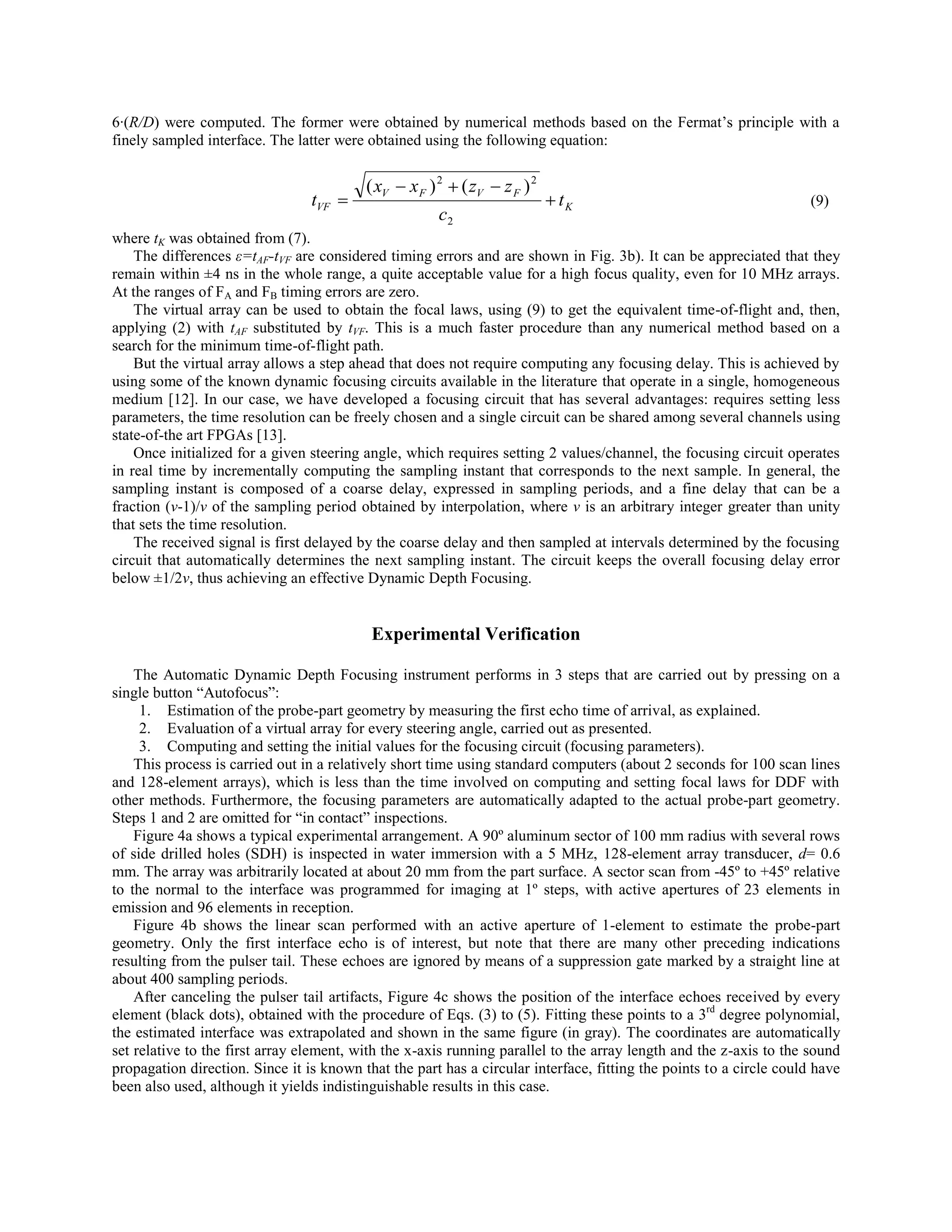 Automatic dynamic depth focusing for ndt | PDF