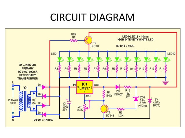Automatic emergency light using led ppt | PPTX