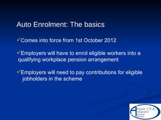 Automatic Enrolment | PPT