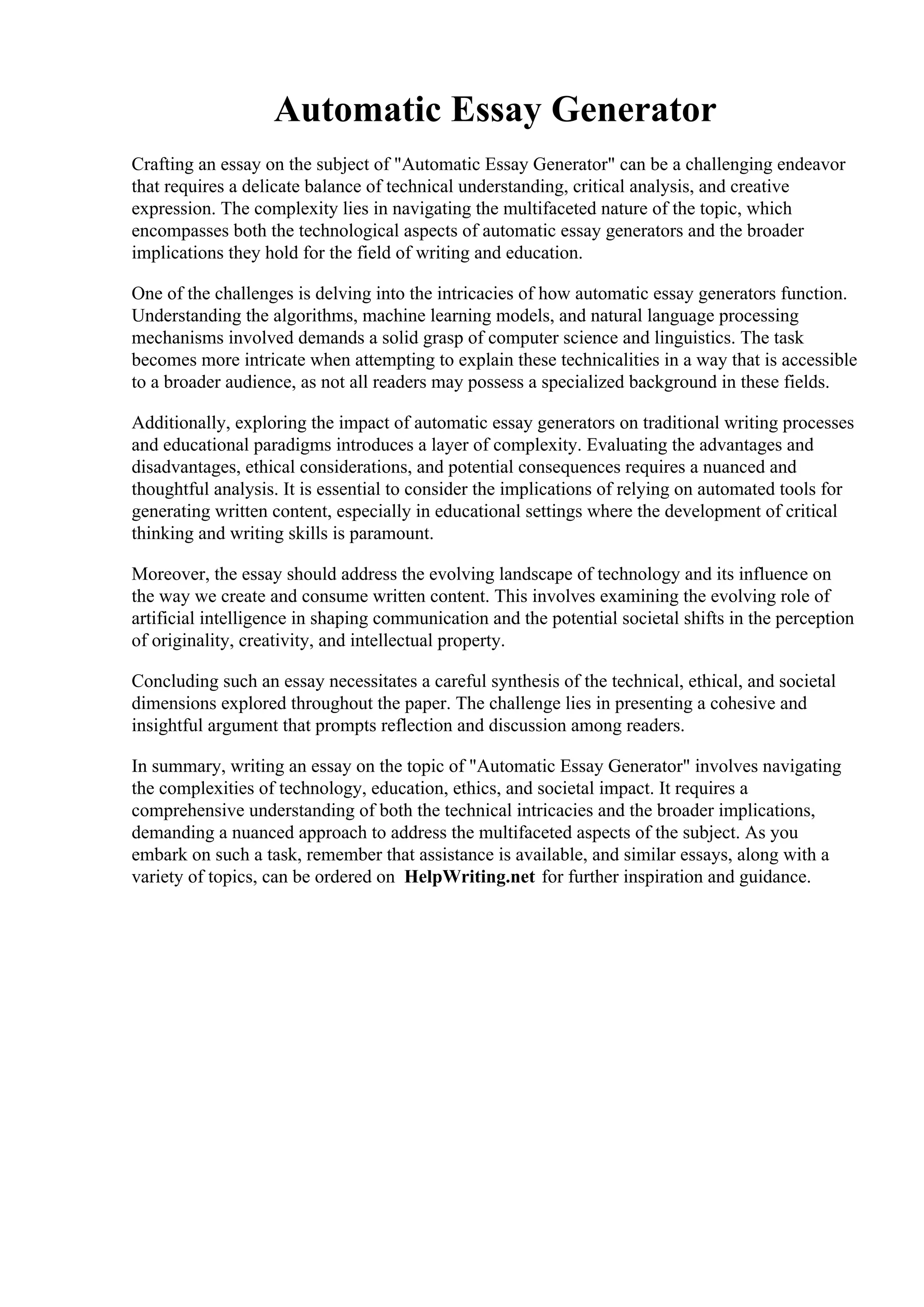 Automatic Essay Generator.pdf