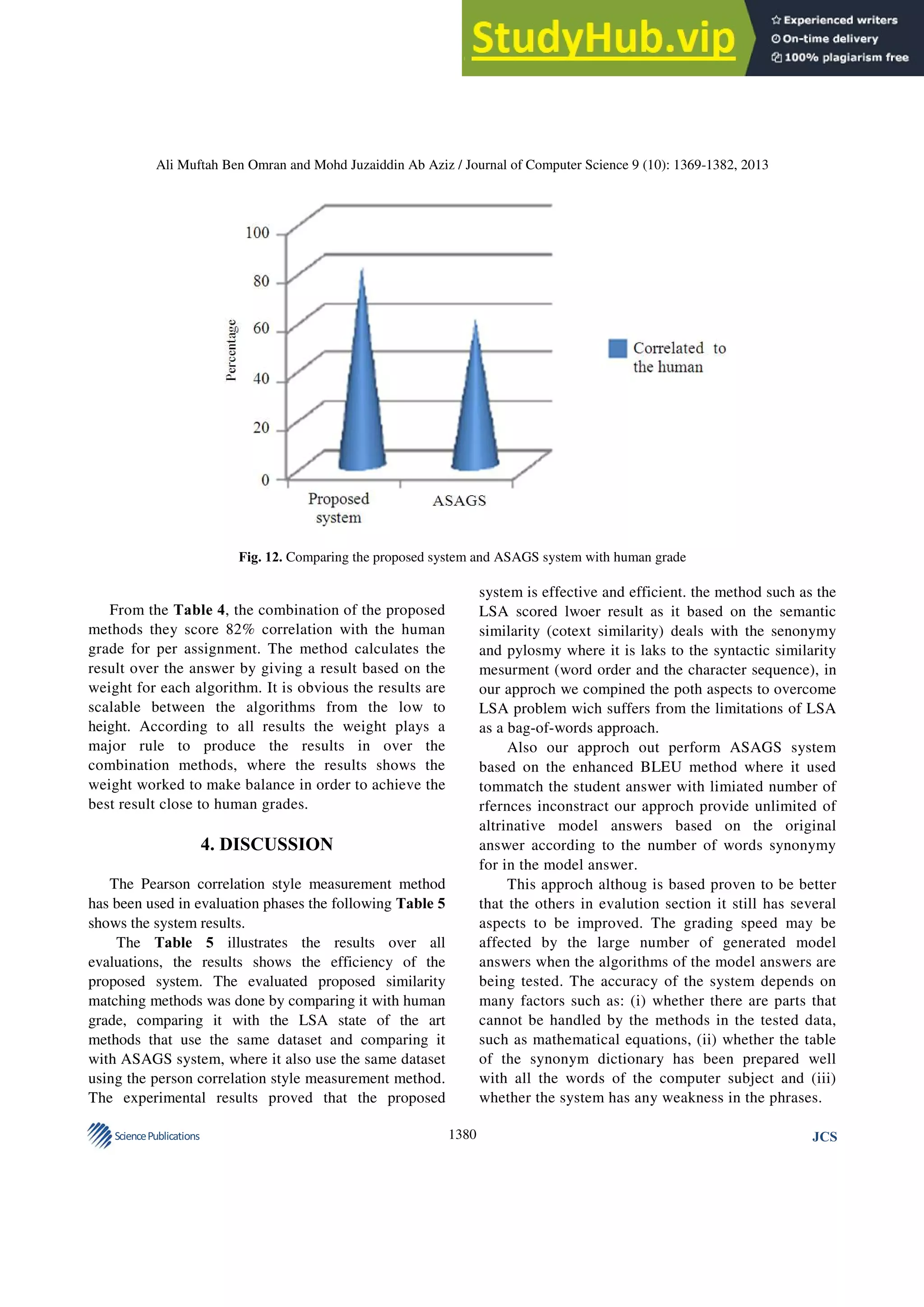 Automatic Essay Grading System For Short Answers In English Language | PDF | Educational ...
