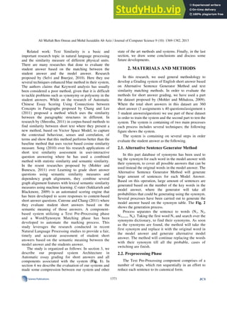 Automatic Essay Grading System For Short Answers In English Language | PDF | Educational ...