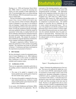 Automatic Essay Grading With Probabilistic Latent Semantic Analysis | PDF