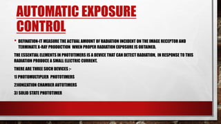 Automatic exposure control | PPTX