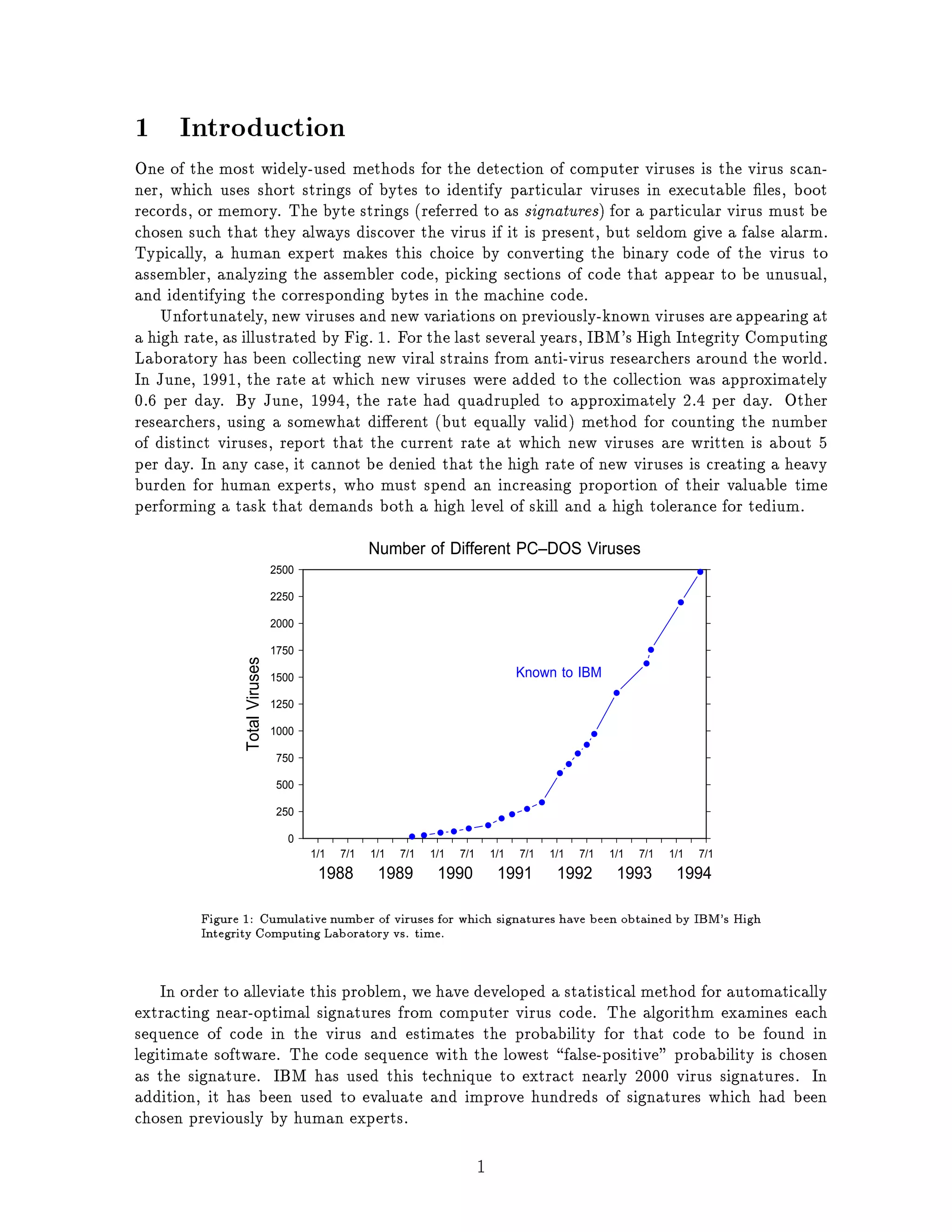 Automatic extraction of computer virus signatures | PDF