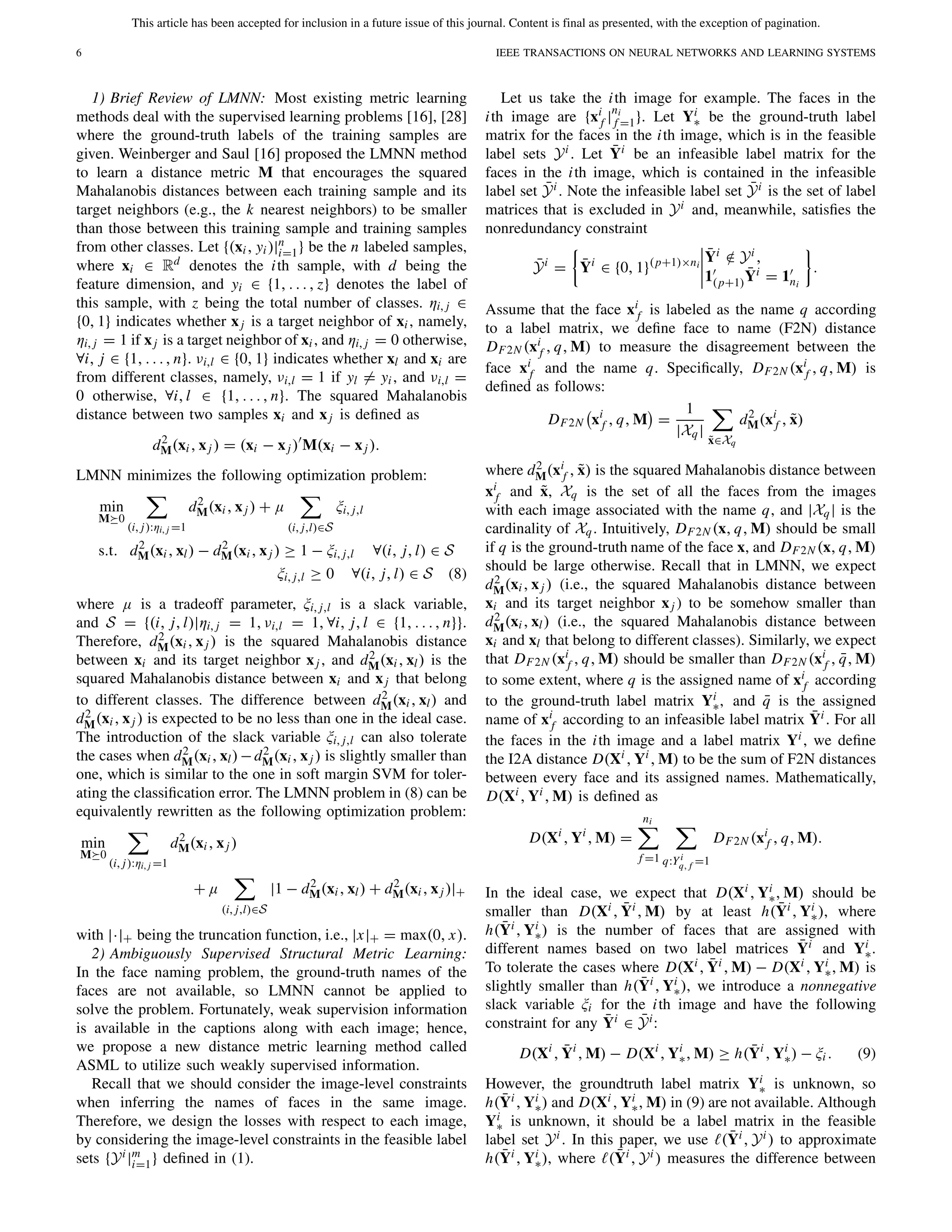Automatic face naming by learning discriminative affinity matrices from weakly labeled images | PDF