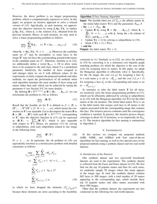 Automatic face naming by learning discriminative affinity matrices from weakly labeled images | PDF