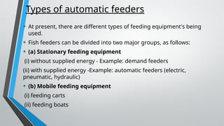 Automatic Feeders In Aquaculture.pptx... | PPTX