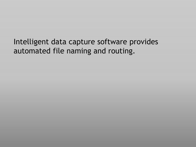 Automatic File Naming And Routing For Scanned Documents And Existing