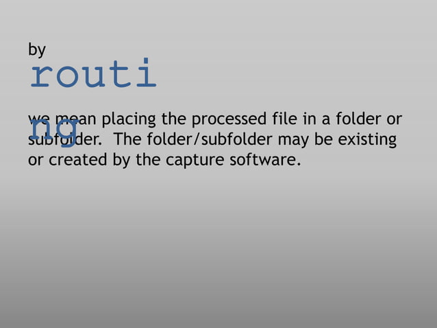 Automatic File Naming And Routing For Scanned Documents And Existing