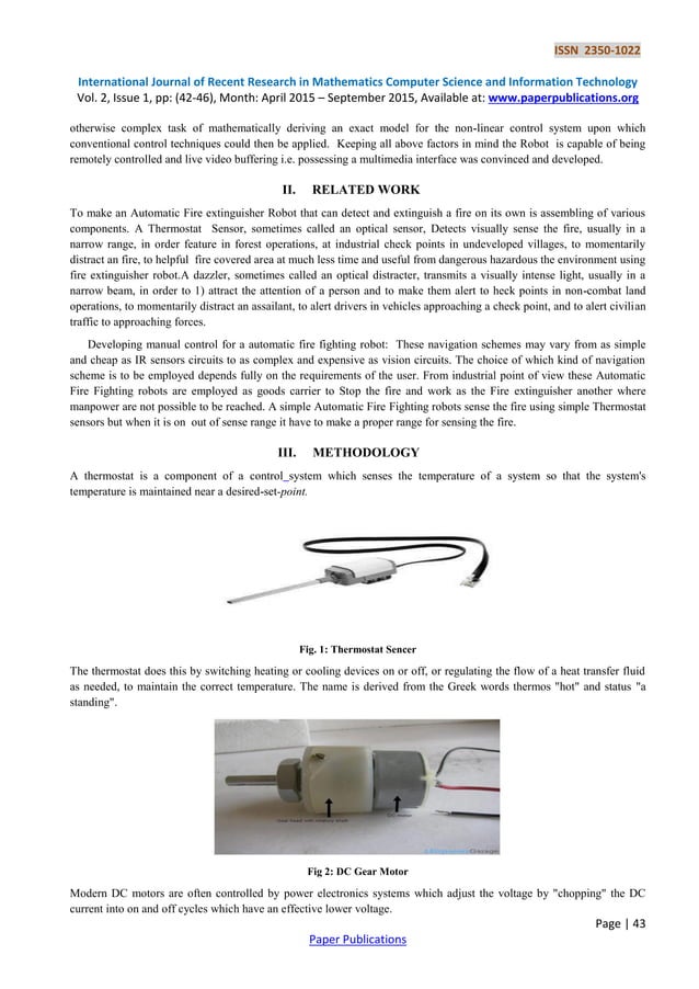 Automatic Fire Fighting Robot | PDF