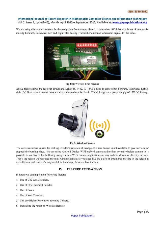 Automatic Fire Fighting Robot | PDF