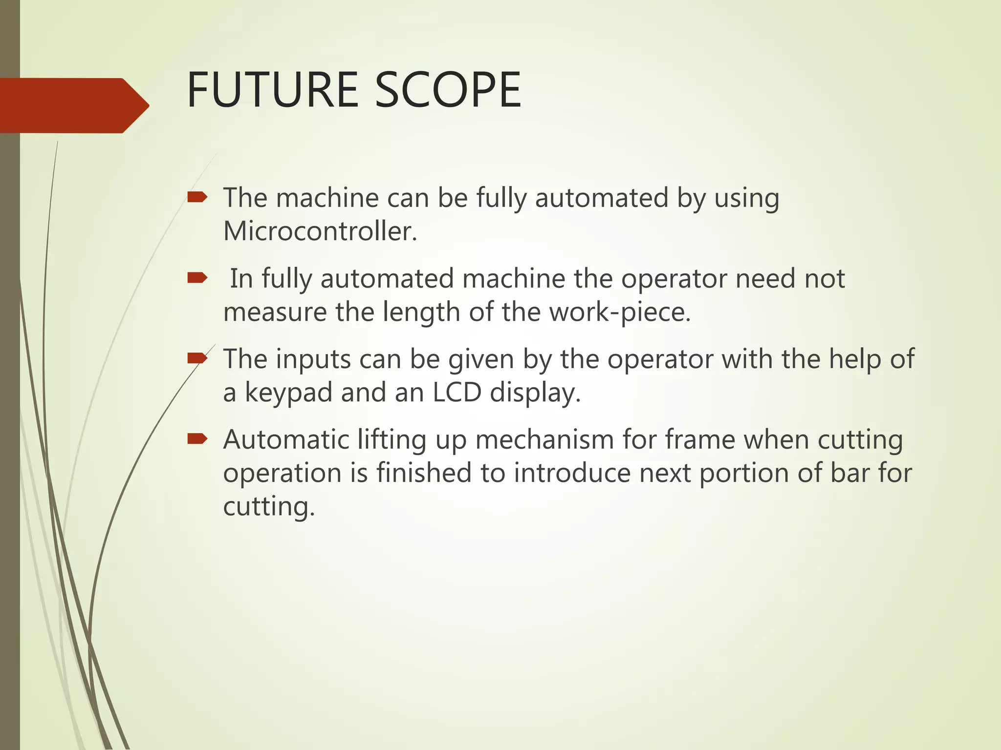Automatic four way hacksaw machine(project) | PPTX
